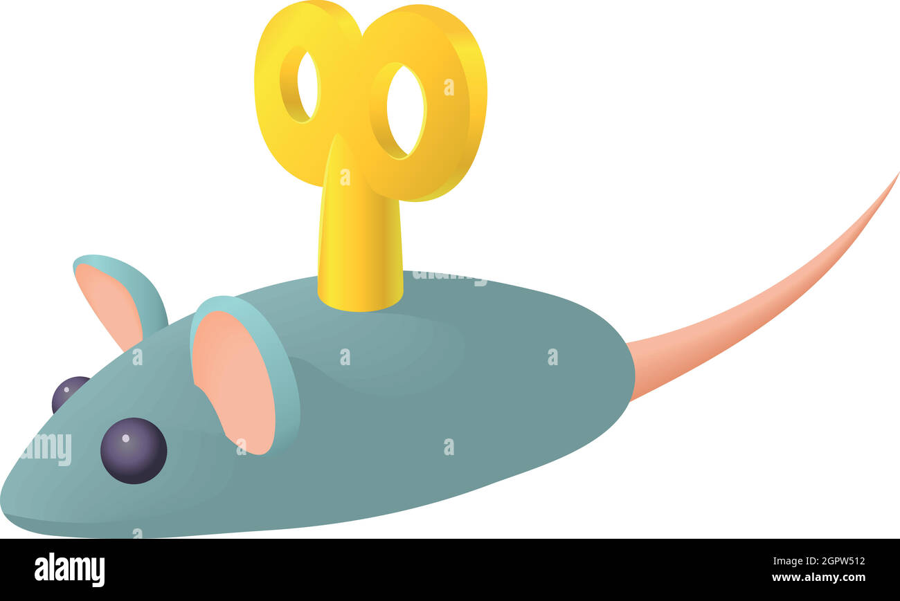 Clockwork mouse icon in cartoon style Stock Vector Image & Art - Alamy