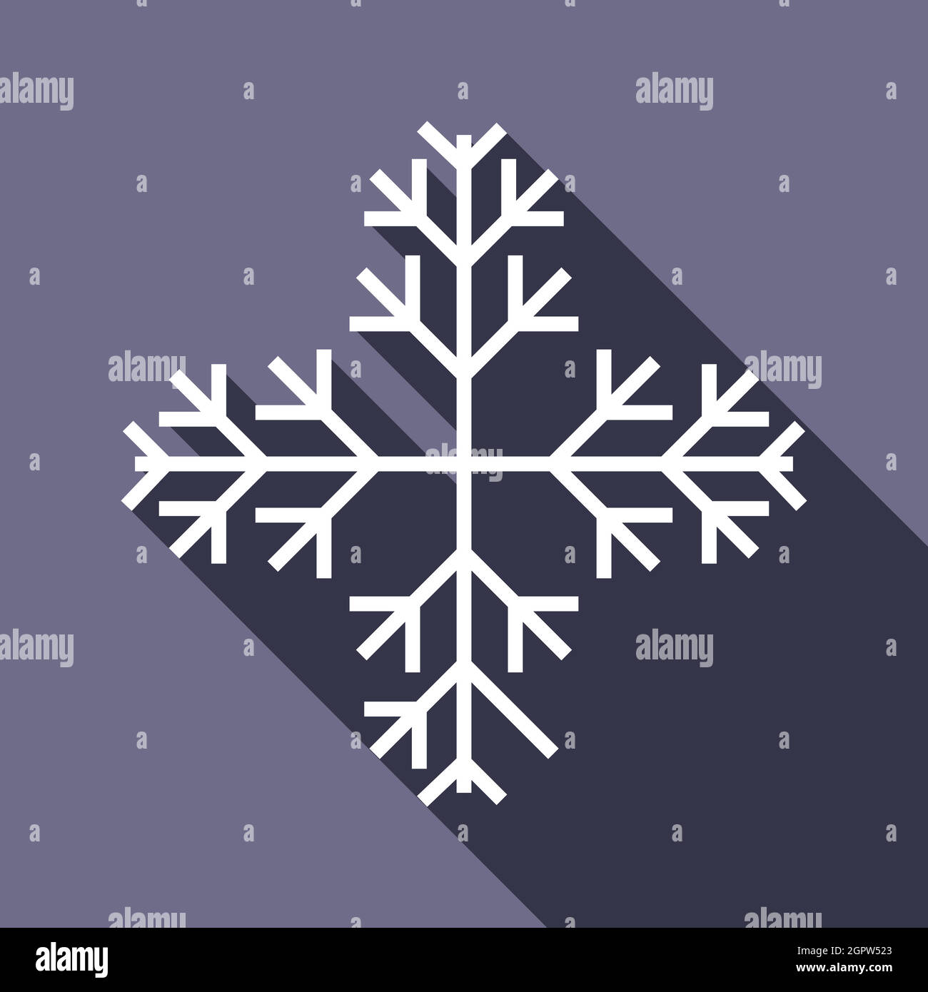 Snow crystal snowflake in Stock Vector Images - Alamy