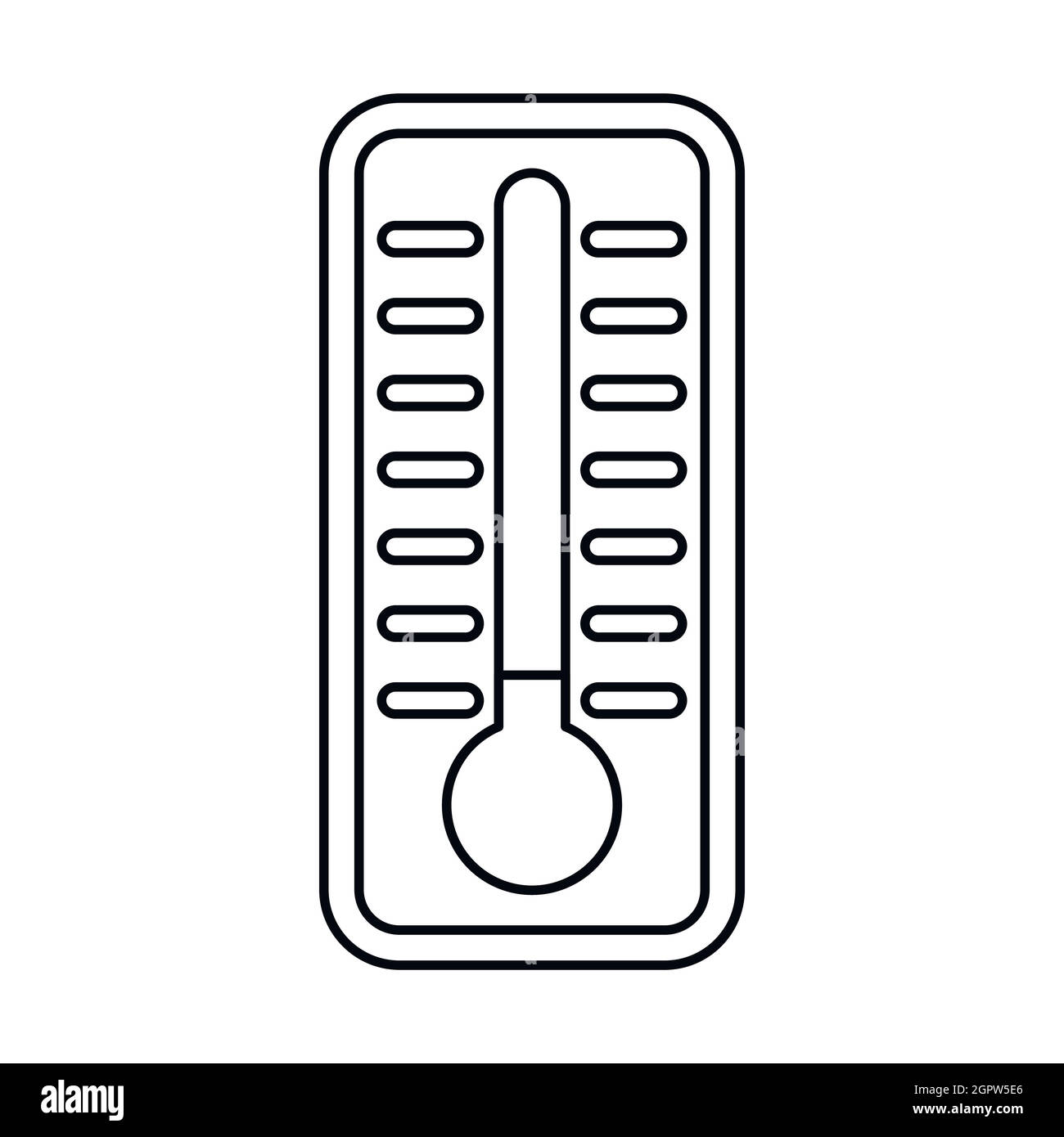 Thermometer outline icon Cut Out Stock Images & Pictures - Alamy