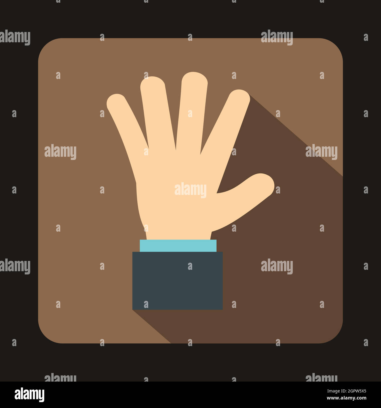 Open hand showing five fingers hi-res stock photography and images - Alamy