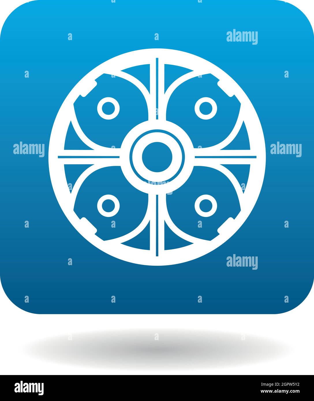 Round military shield icon Stock Vector Images - Alamy