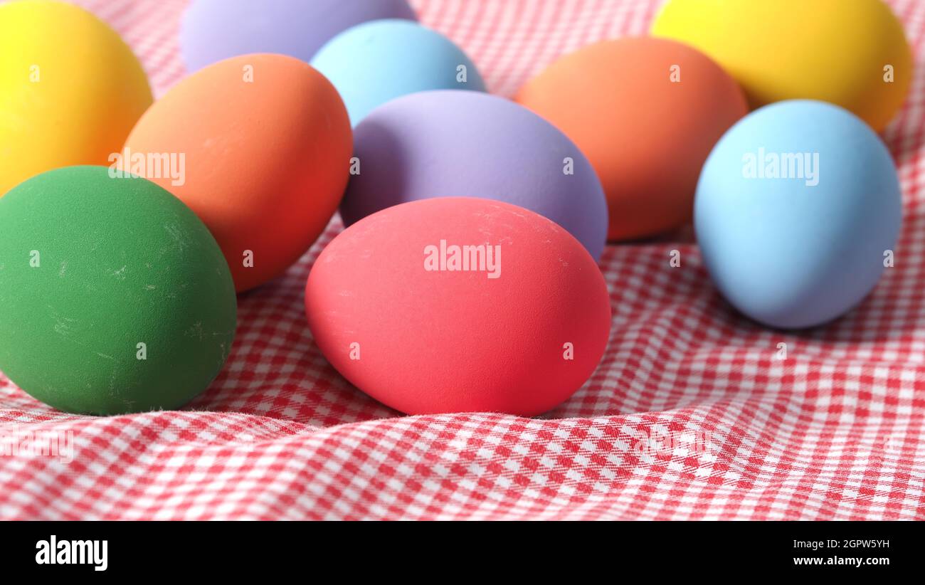Easter eggs or color egg. Multi-colorful of easter eggs on background ...