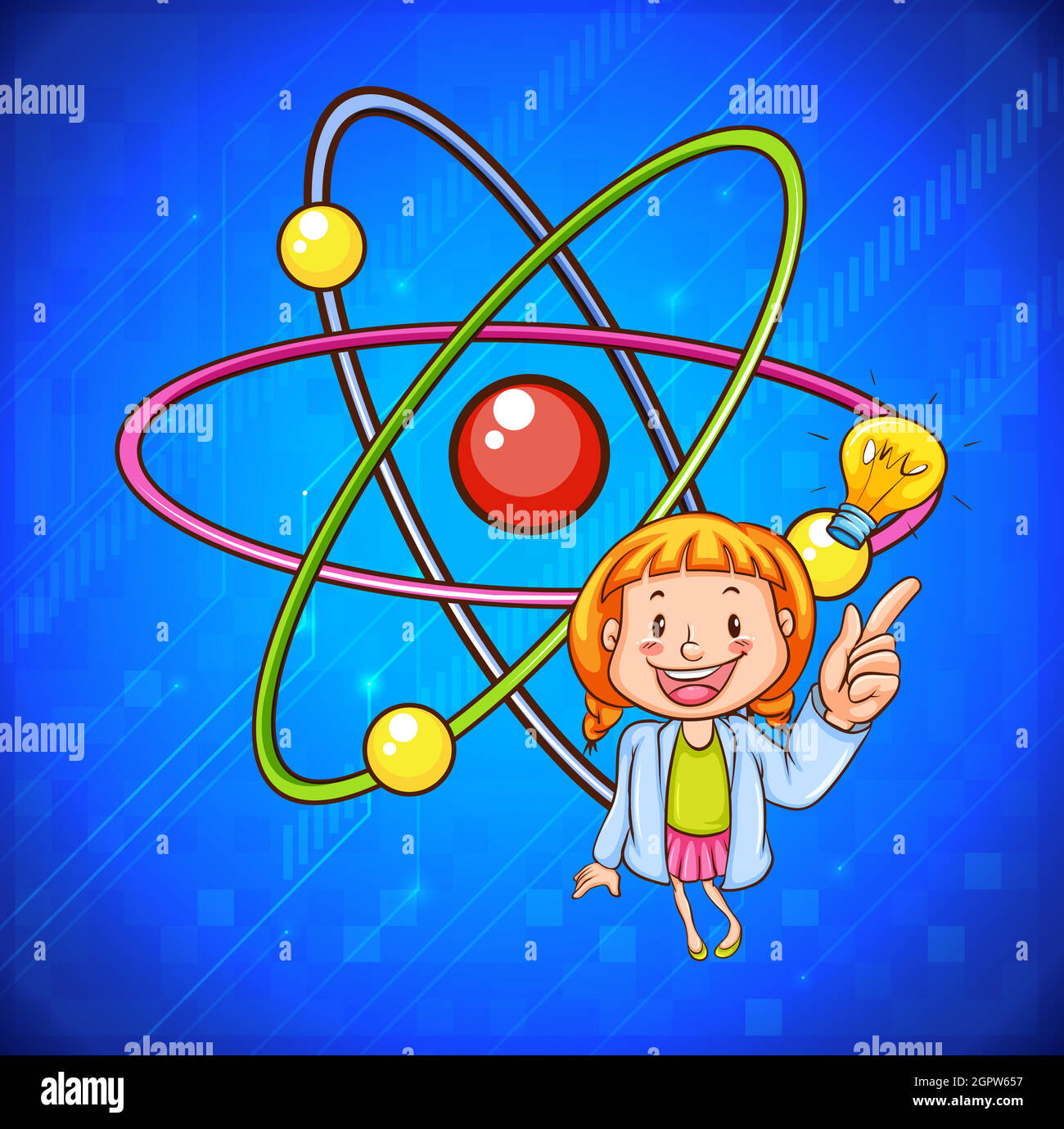Science teacher and atomic Stock Vector Image & Art - Alamy