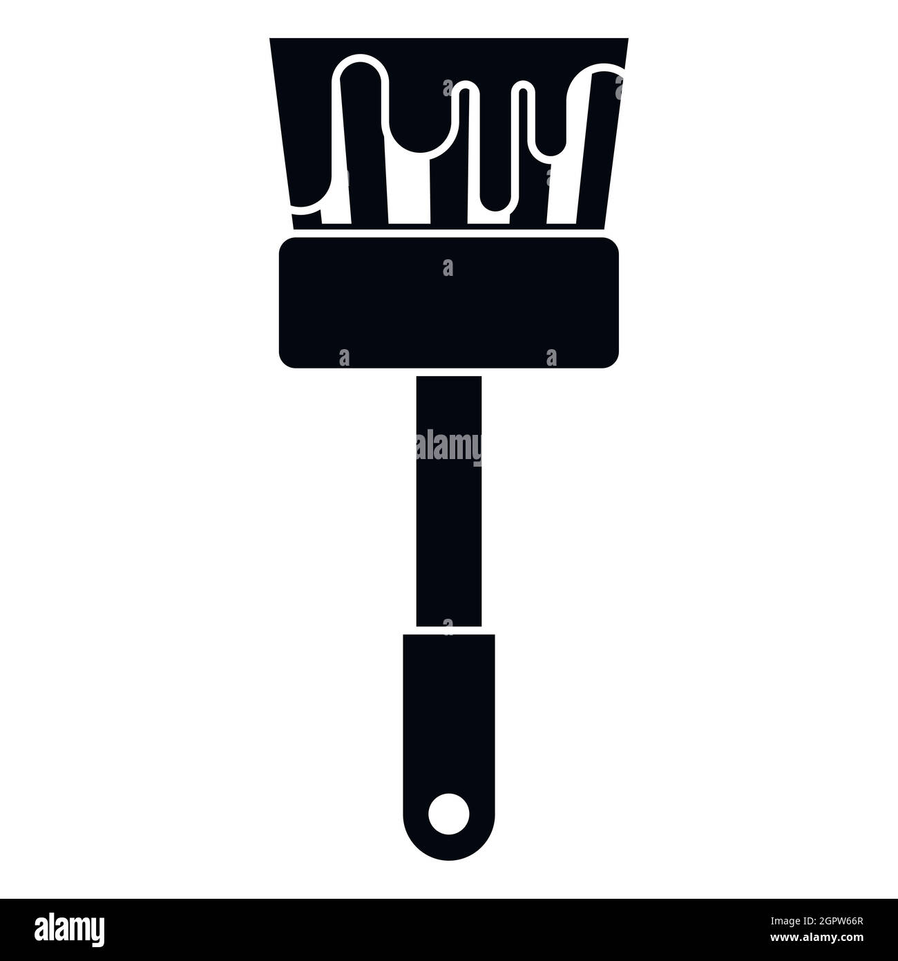 Paint brush icon, simple style Stock Vector Image & Art - Alamy