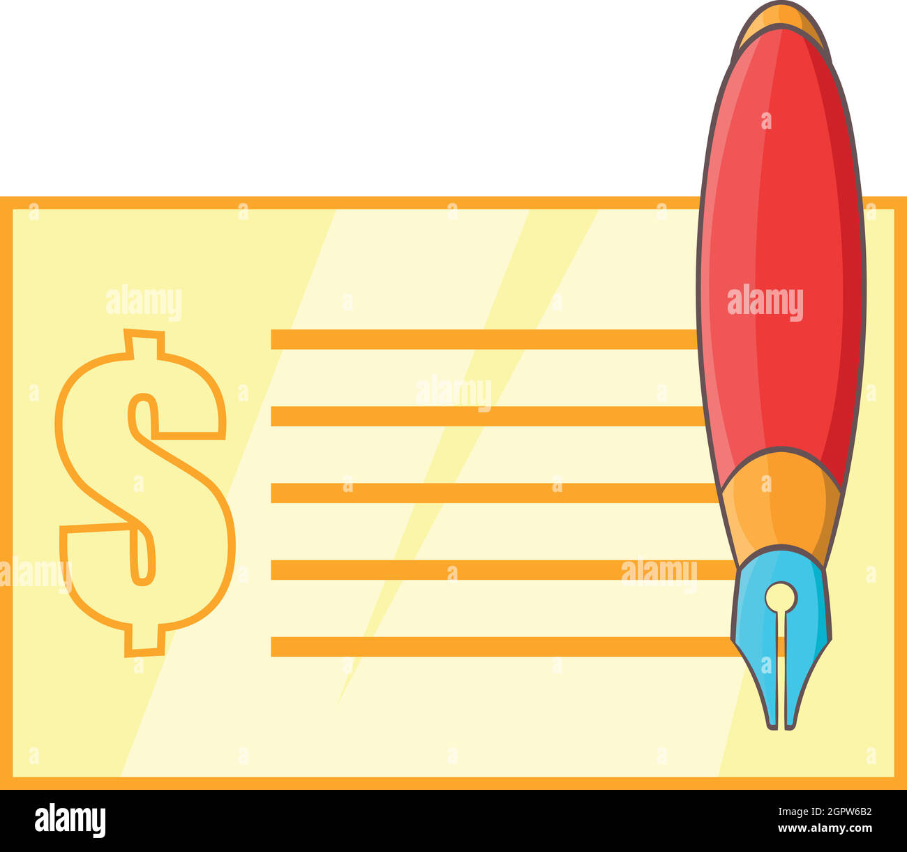 Bank check paper Stock Vector Images - Alamy