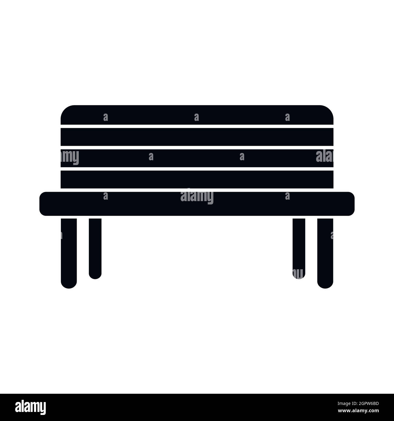 Street bench icon, simple style Stock Vector Image & Art - Alamy