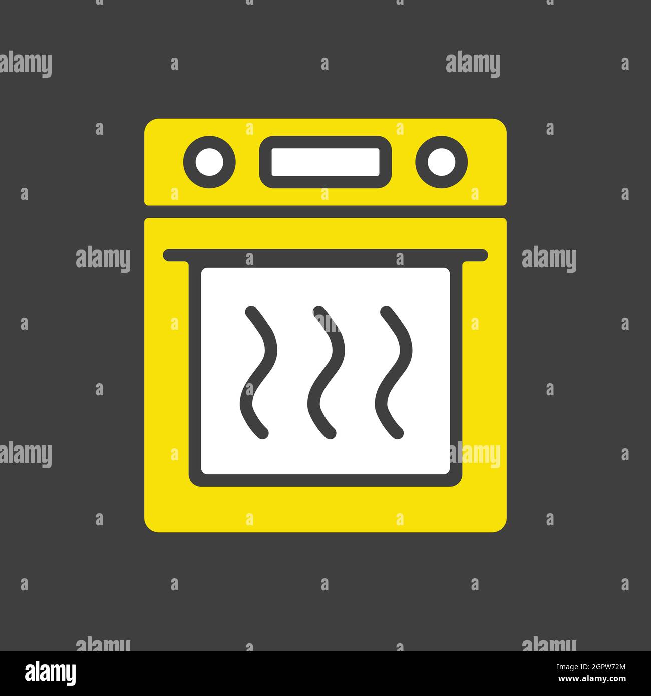 Electric oven vector kitchen glyph icon. Graph symbol for cooking web ...