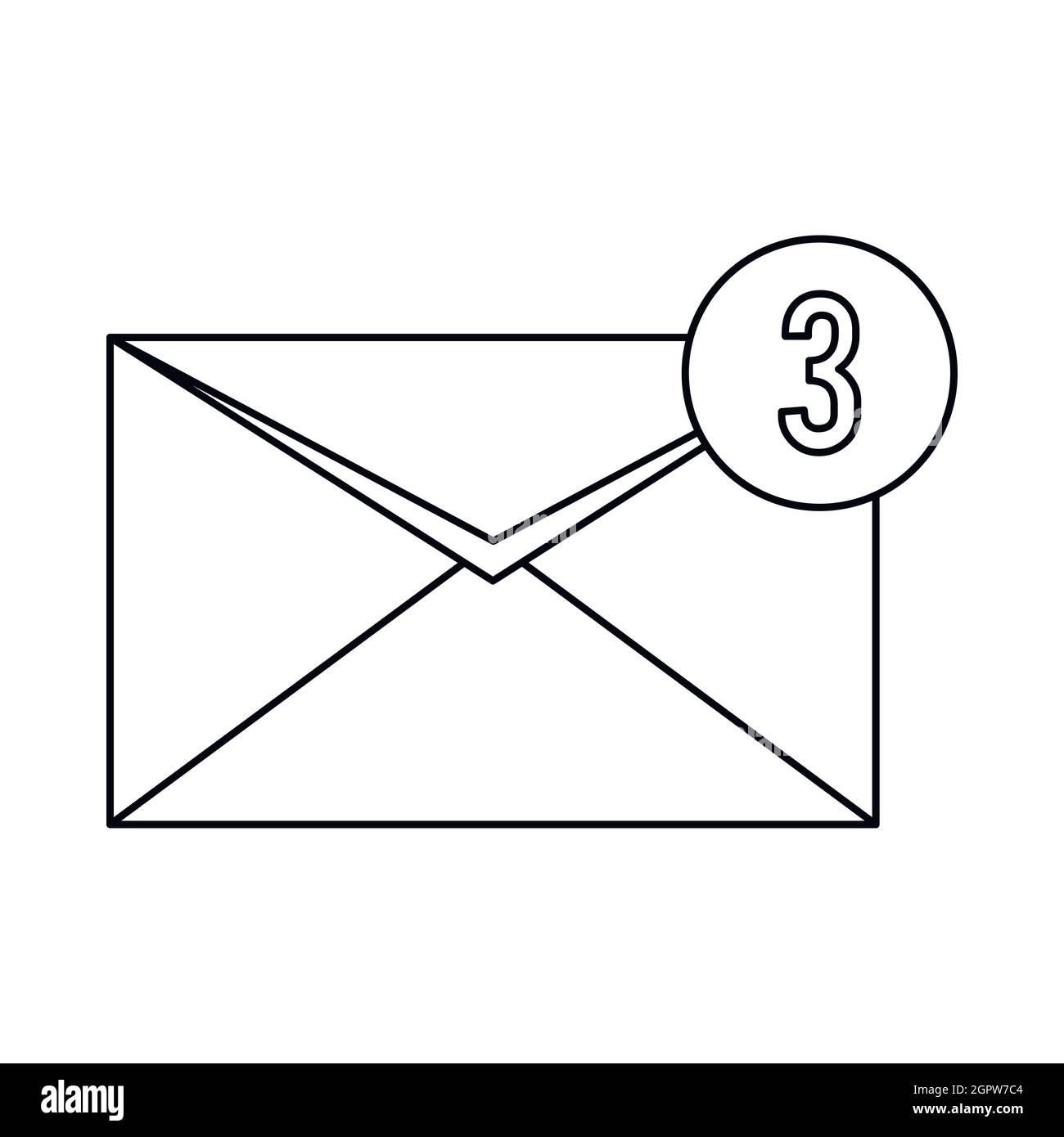 Check and envelope Cut Out Stock Images & Pictures - Alamy