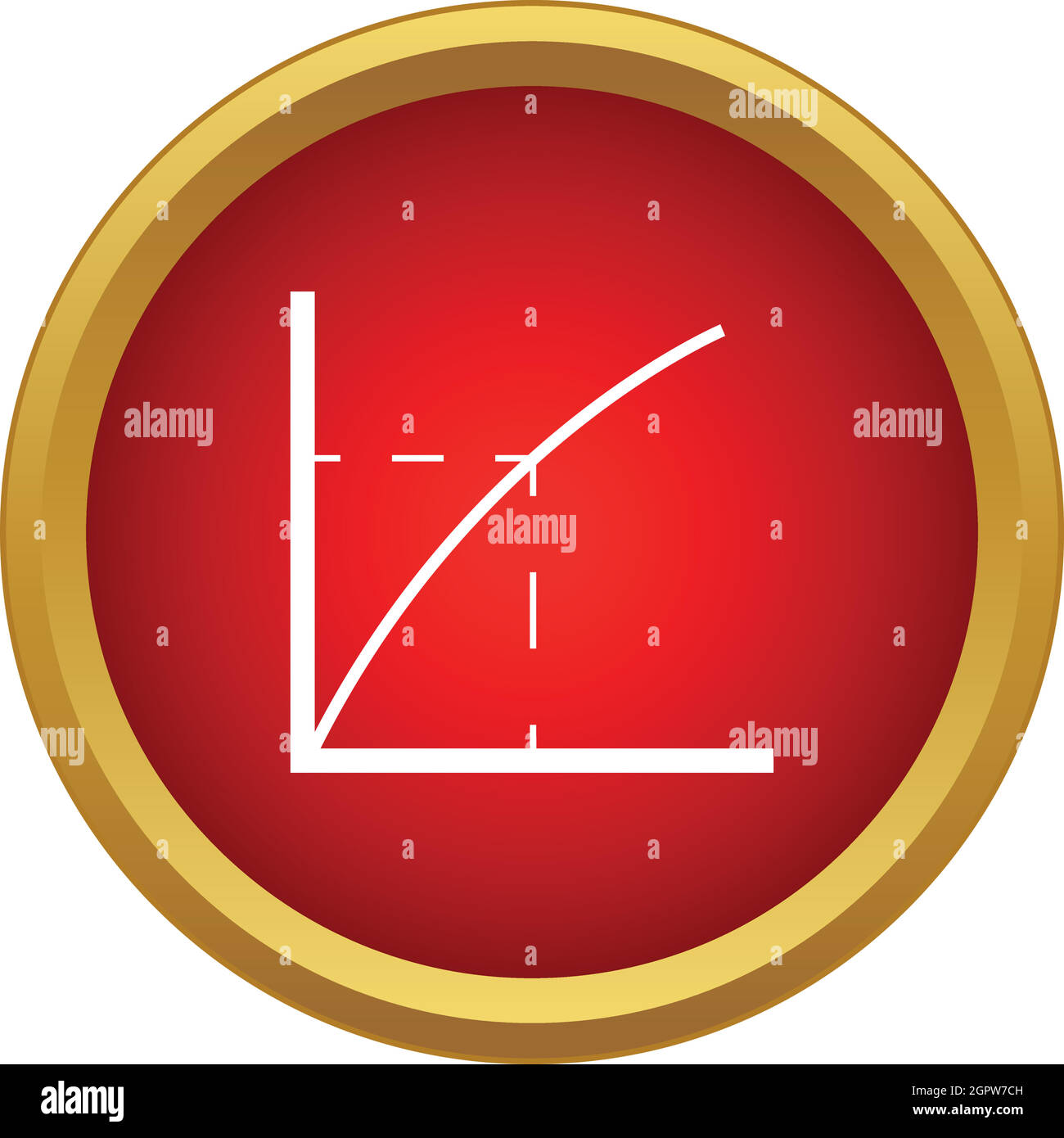 Business graph icon in simple style Stock Vector Image & Art - Alamy