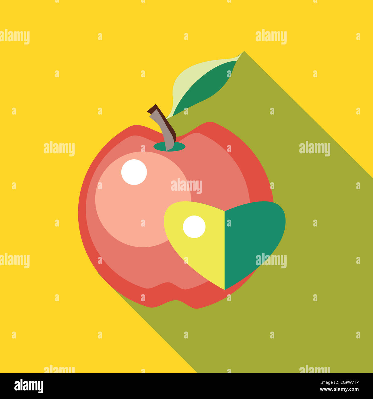 Romantic red heart in Stock Vector Images - Alamy