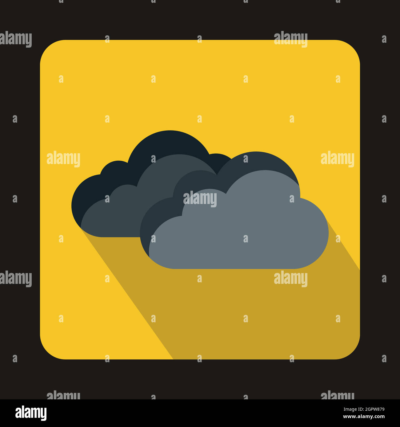 Light rain clouds in Stock Vector Images - Alamy