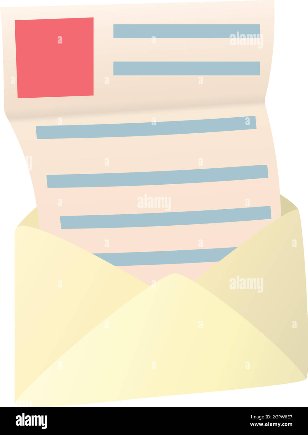 Envelope letter cartoon mail Stock Vector Images - Alamy