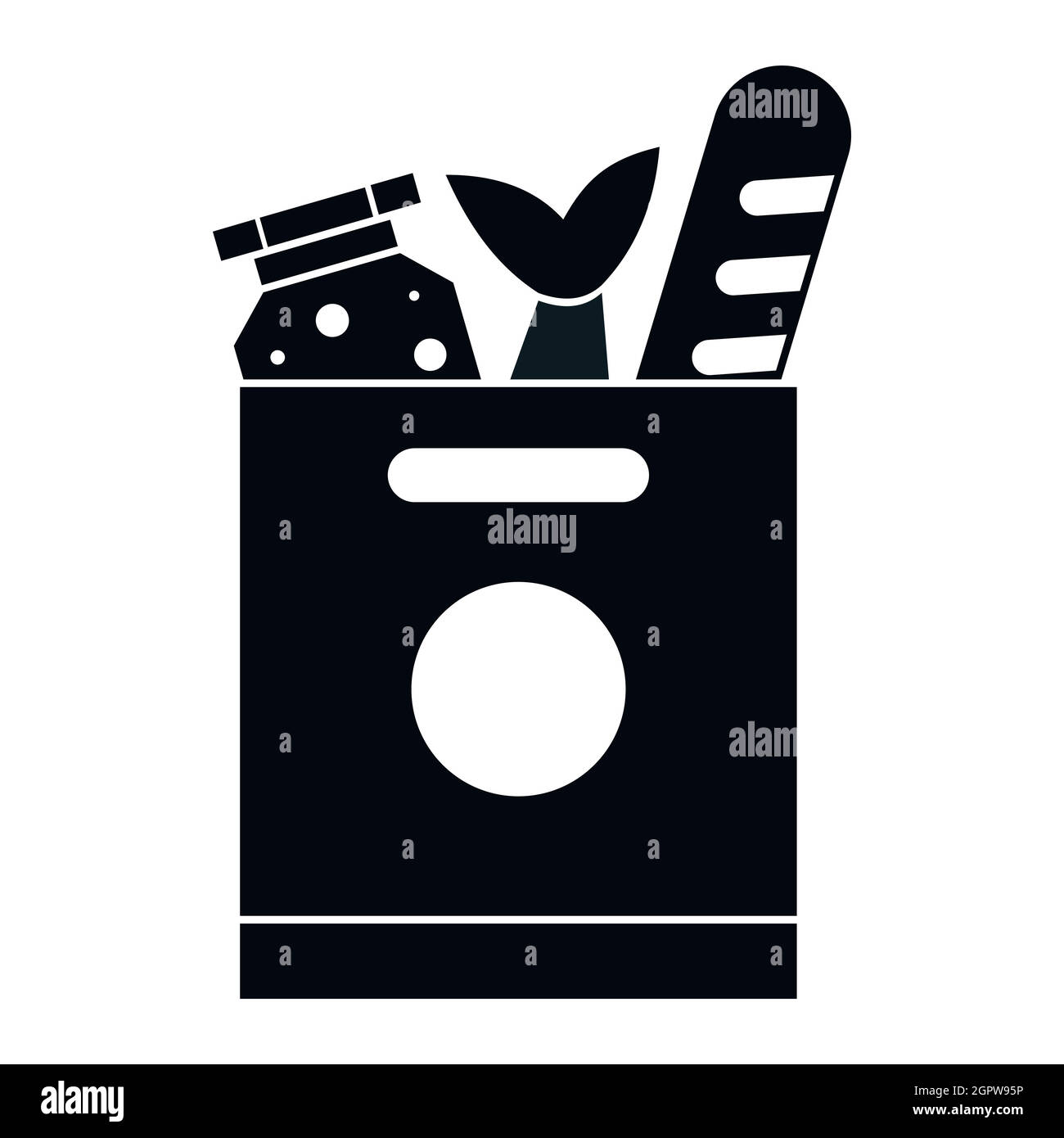 Grocery milk box icon Stock Vector Images - Alamy