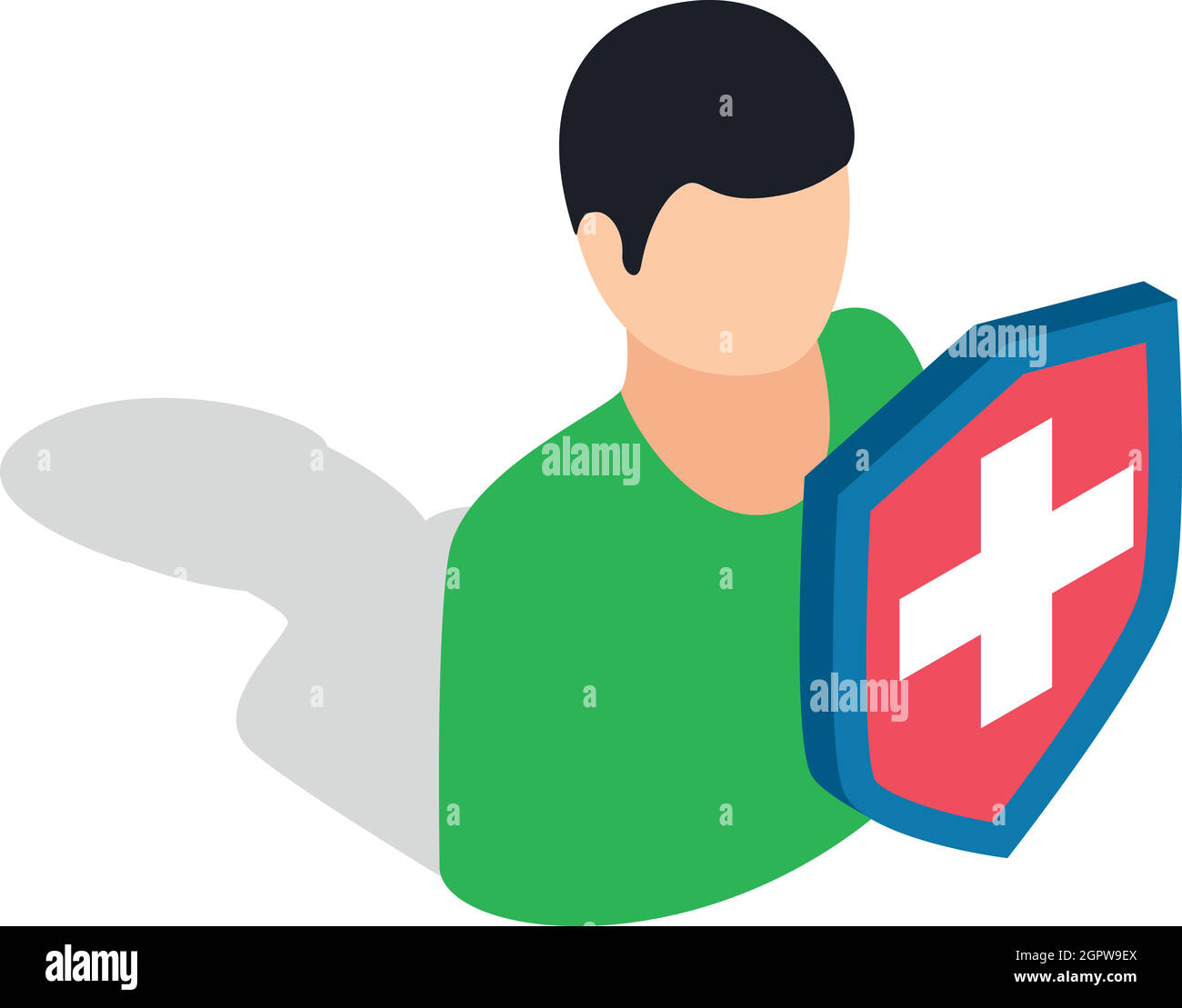 Isometric icon human character Stock Vector Images - Alamy