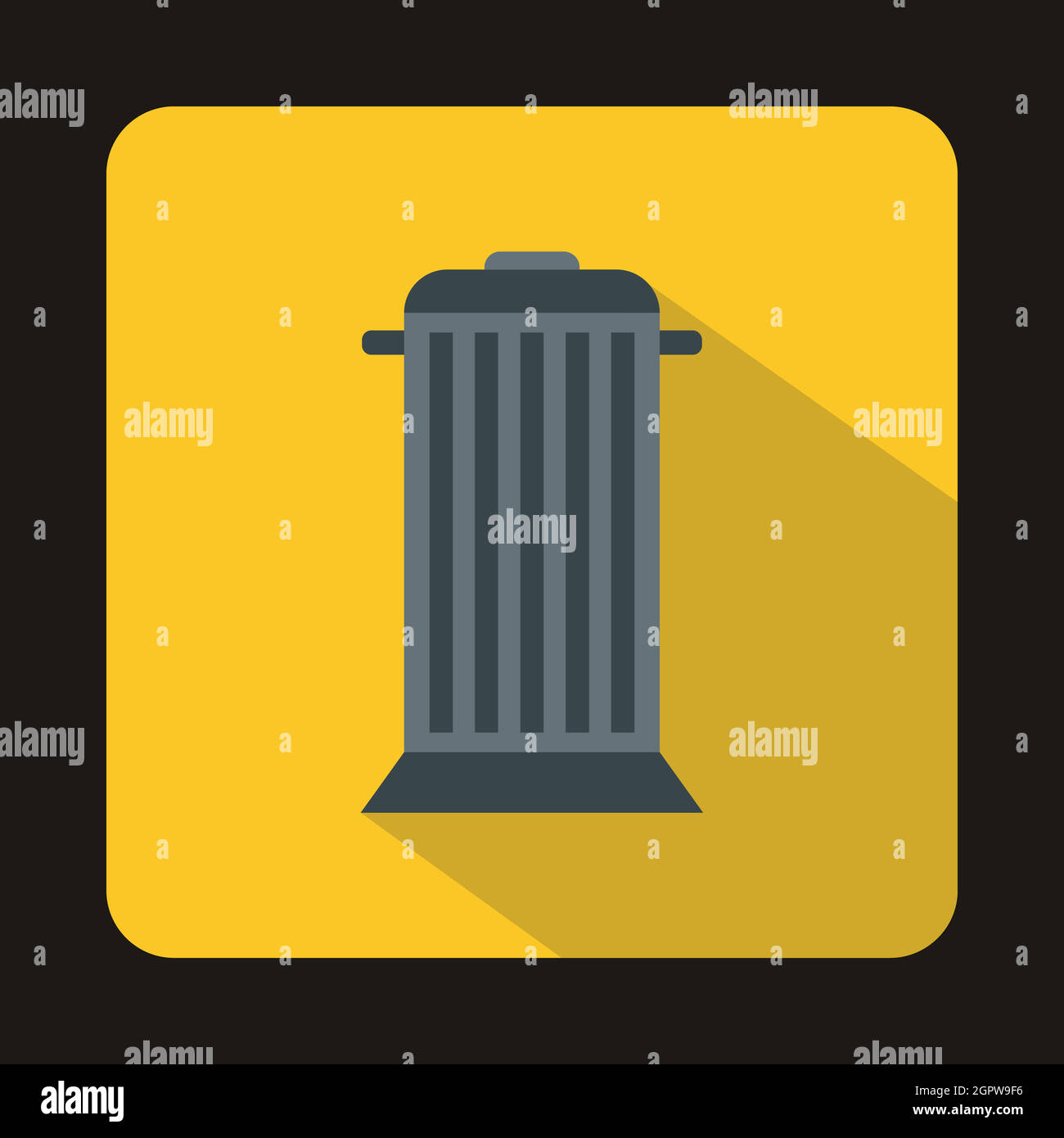 Street trash icon, flat style Stock Vector Image & Art - Alamy