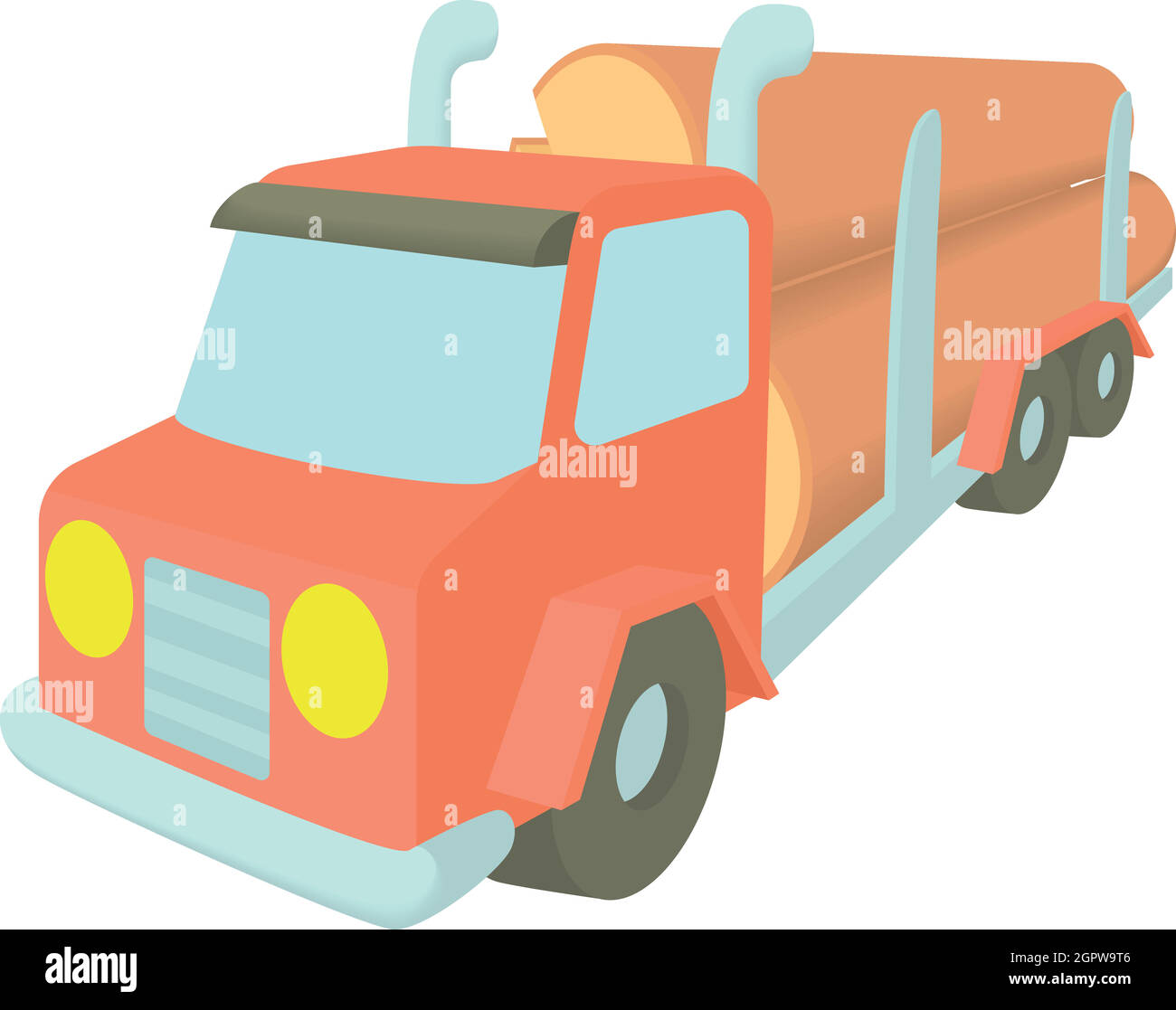 Cartoon truck load hi-res stock photography and images - Alamy