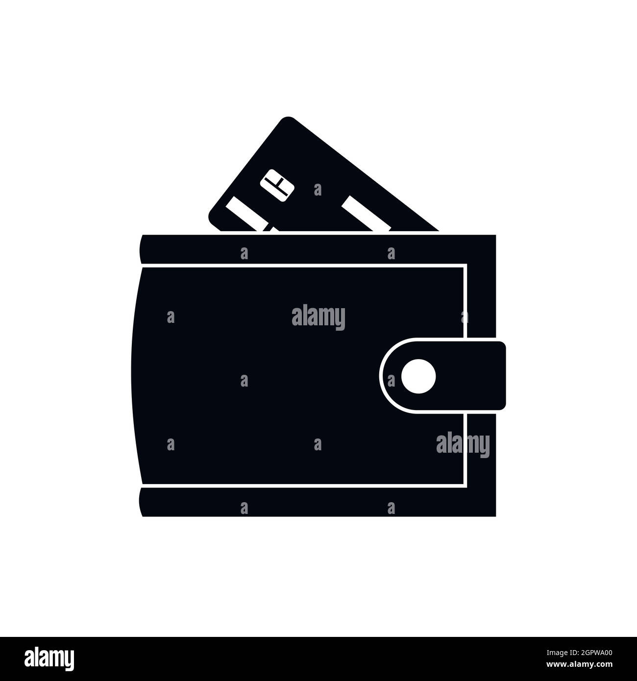 Wallet simple vector icon Stock Vector Images - Alamy