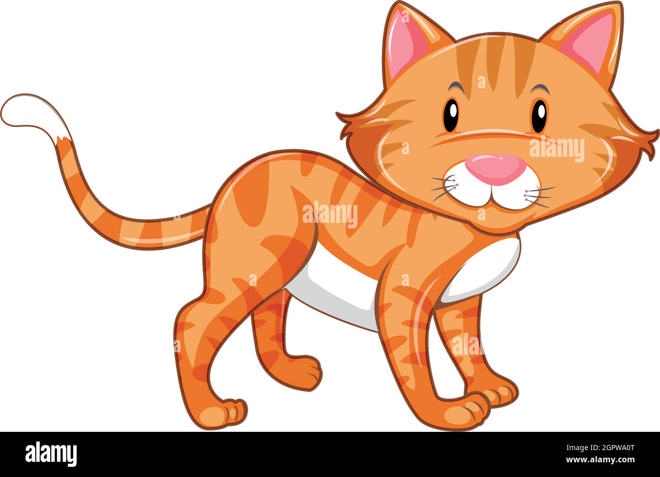 Happy cat kitten Cut Out Stock Images & Pictures - Alamy