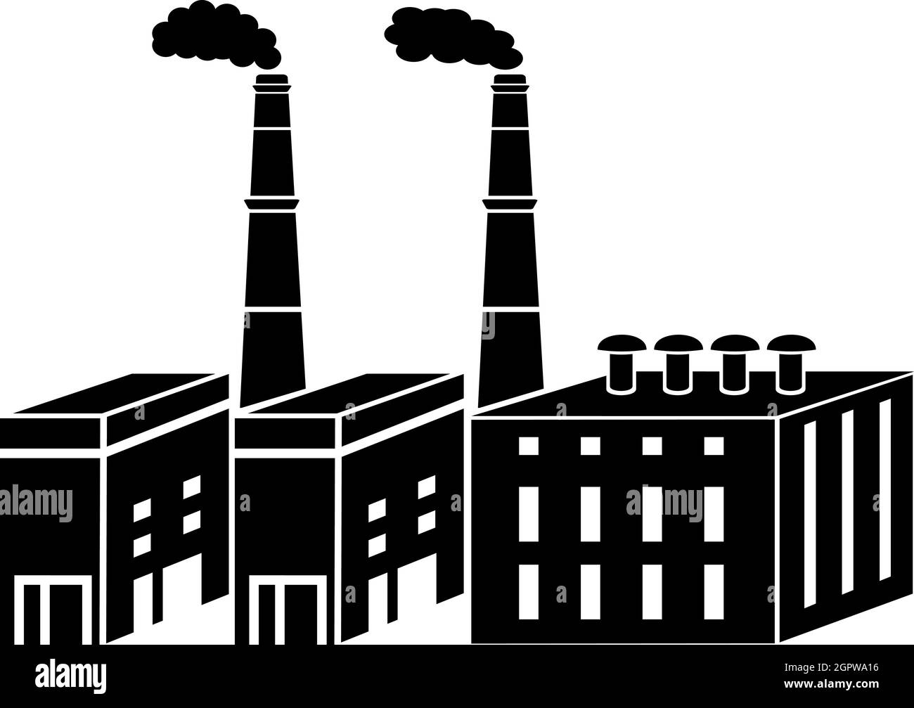 Large production plant icon hi-res stock photography and images - Alamy