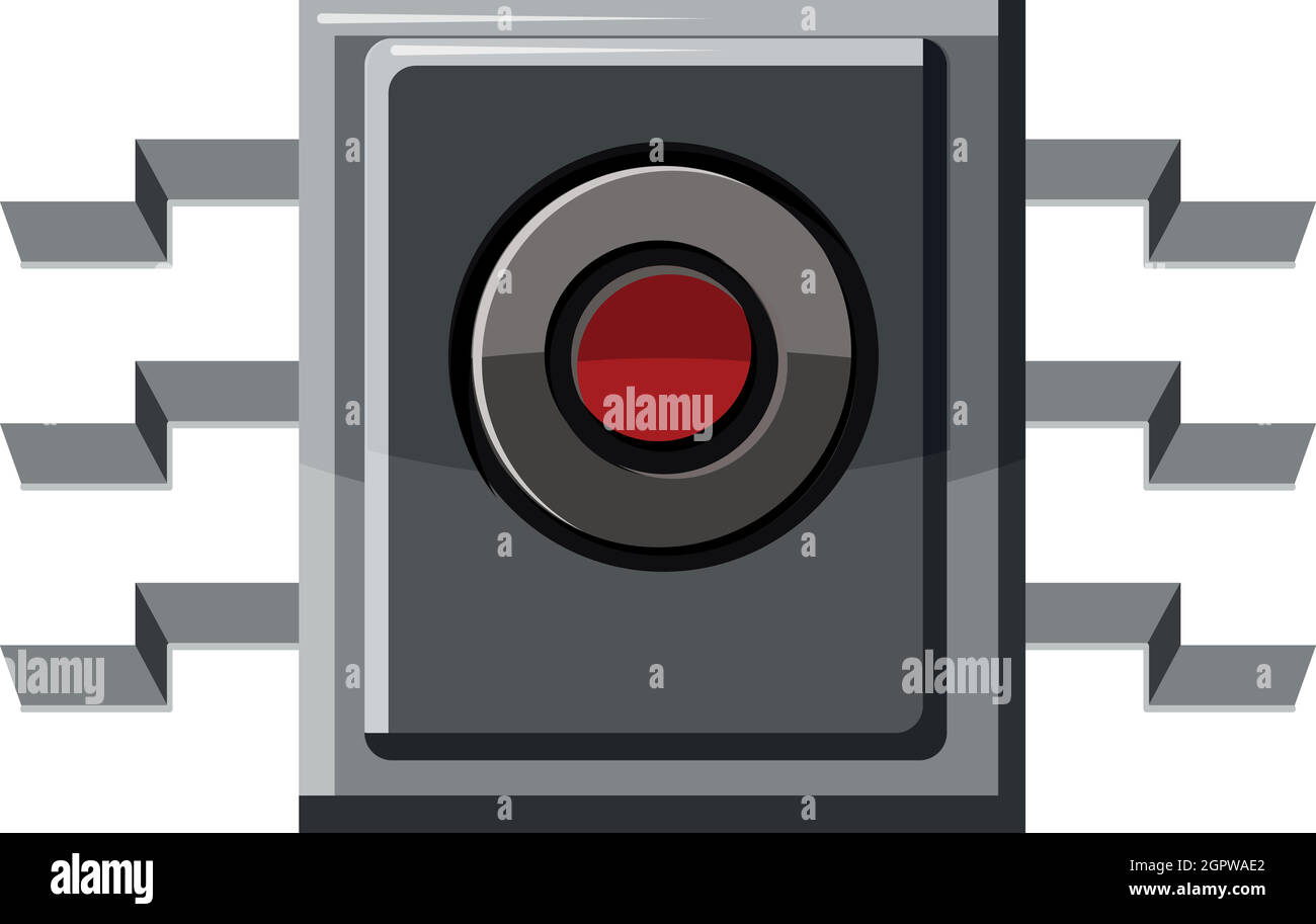 Microchip icon in cartoon style Stock Vector Image & Art - Alamy