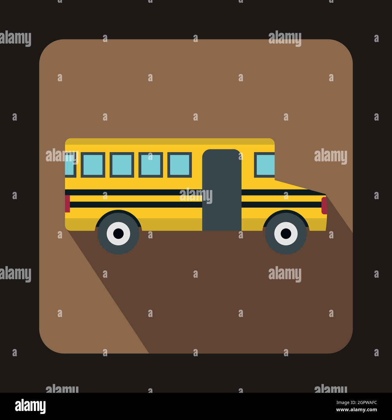 Vector school bus hi-res stock photography and images - Alamy