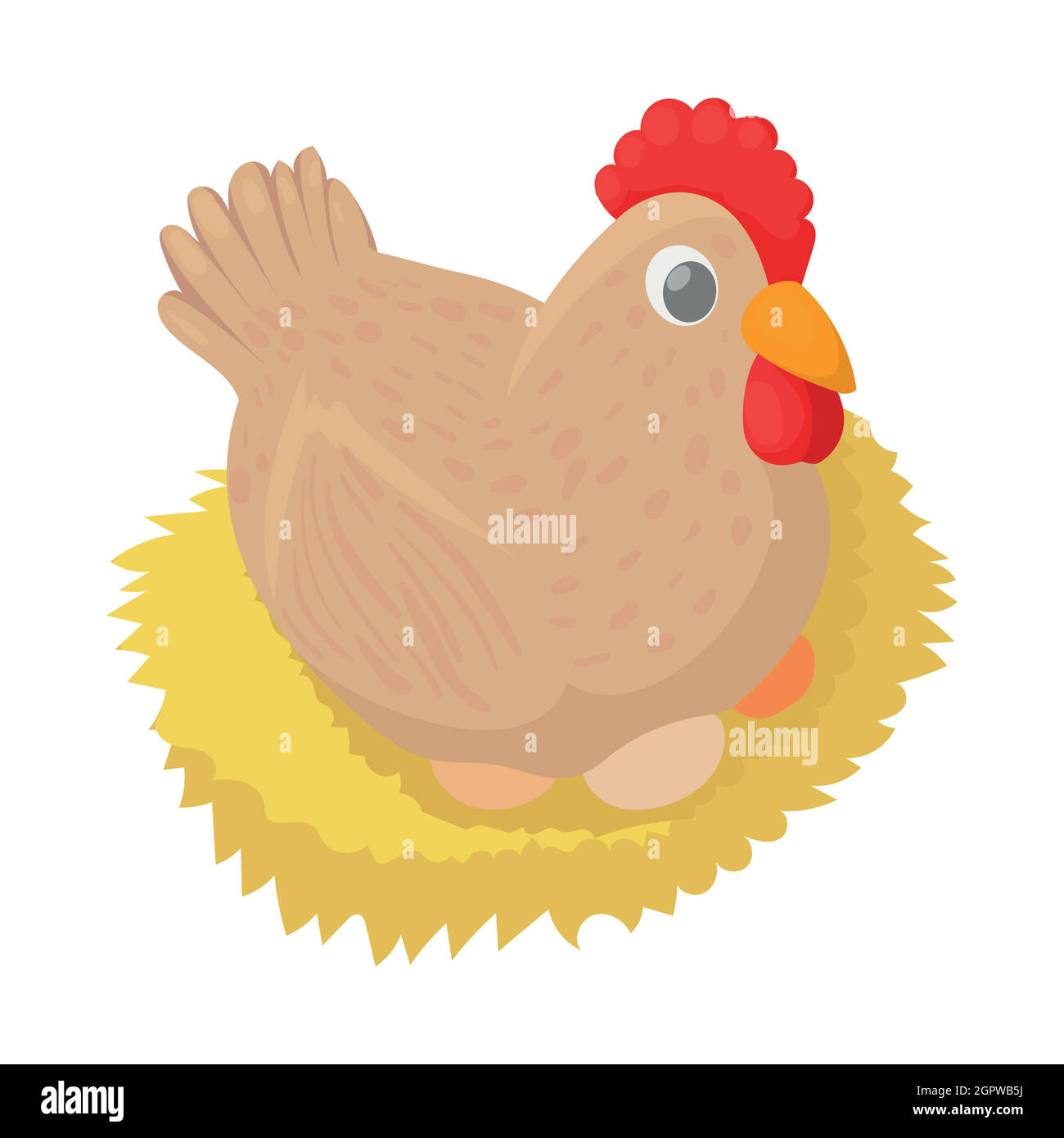 Hen cartoon hi-res stock photography and images - Alamy
