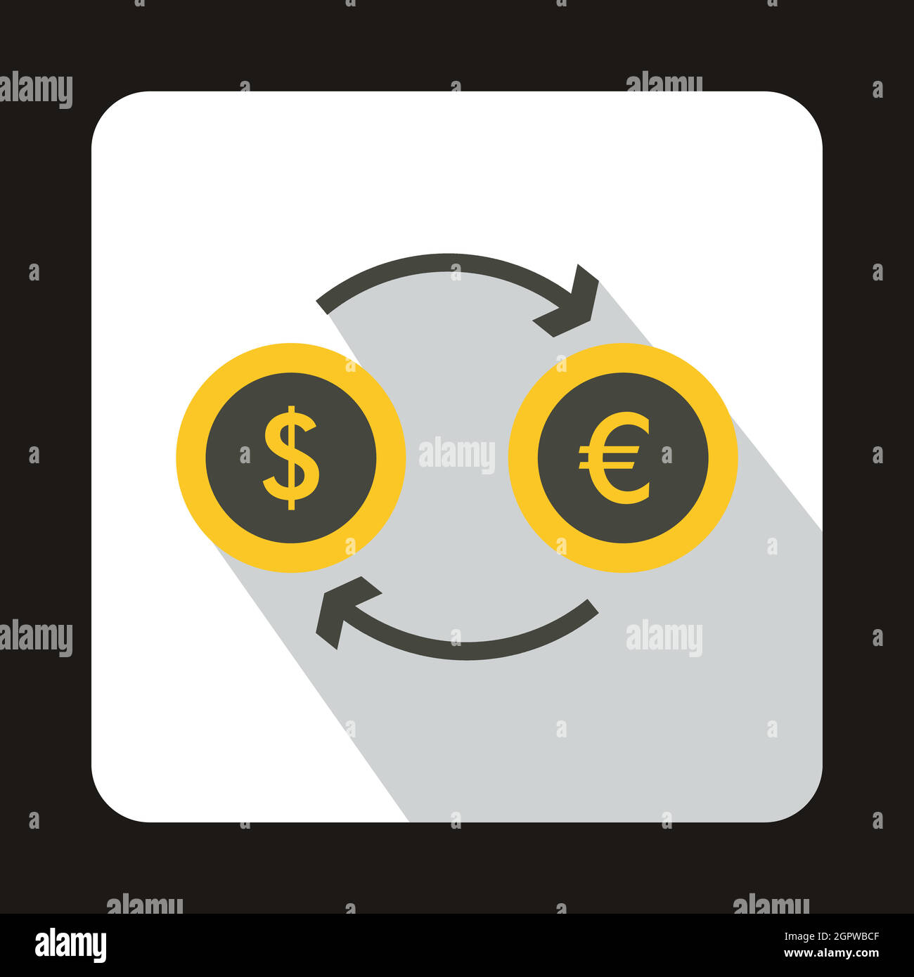 Euro global money transfer Stock Vector Images - Alamy