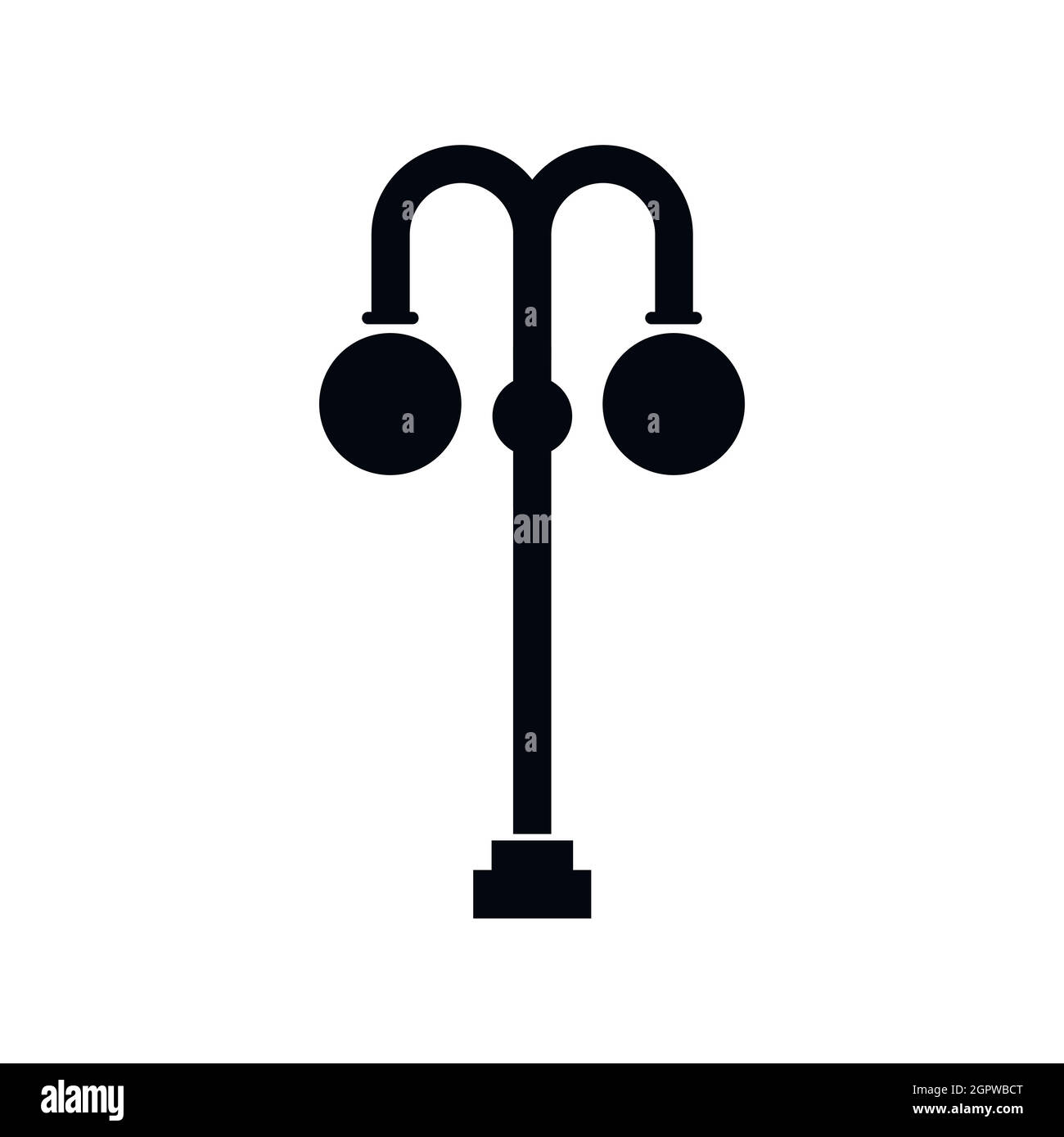 Lamp icon simple style Cut Out Stock Images & Pictures - Alamy