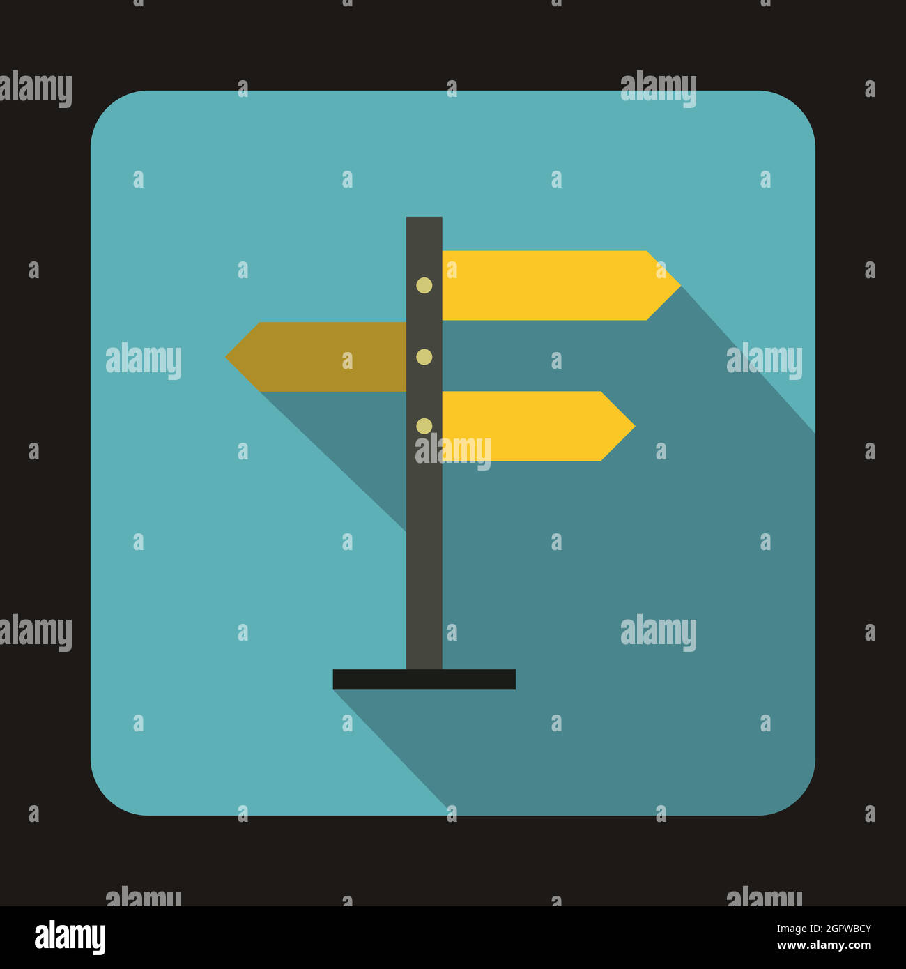 Road directional arrow in Stock Vector Images - Alamy