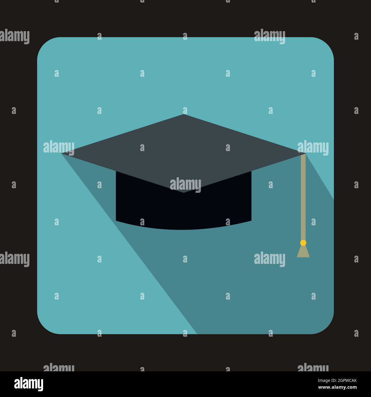 Grad hat vector Stock Vector Images - Alamy