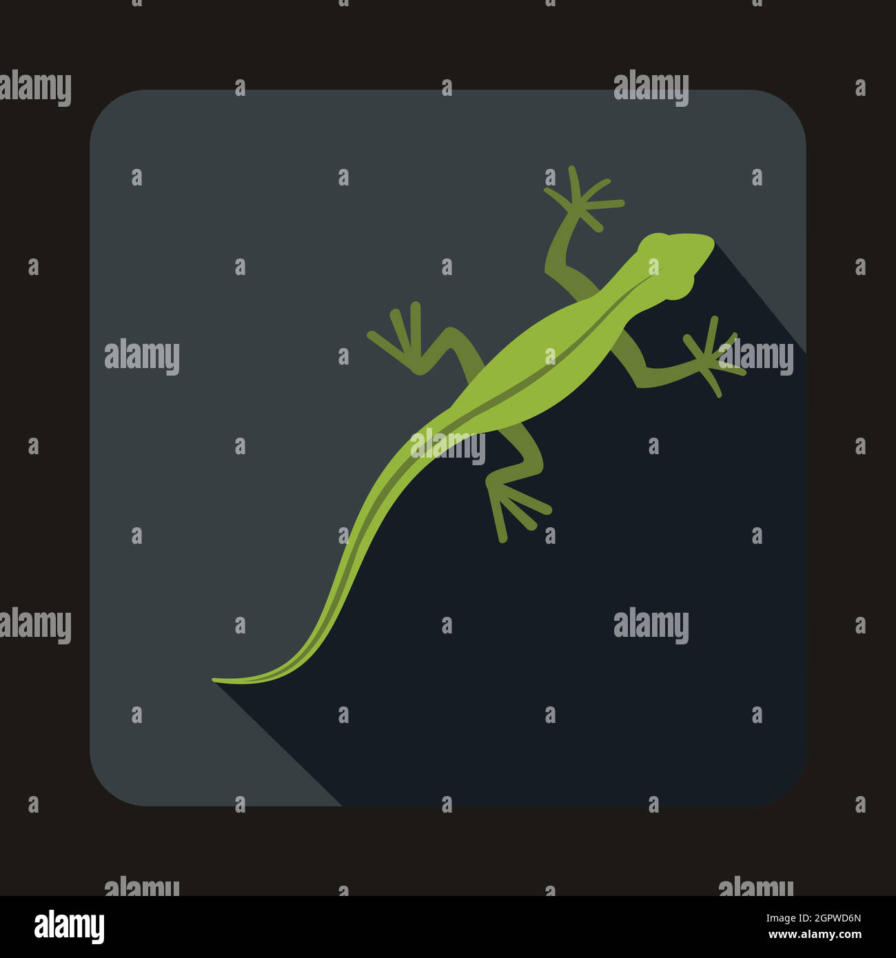 Lizard icon, flat style Stock Vector Image & Art - Alamy