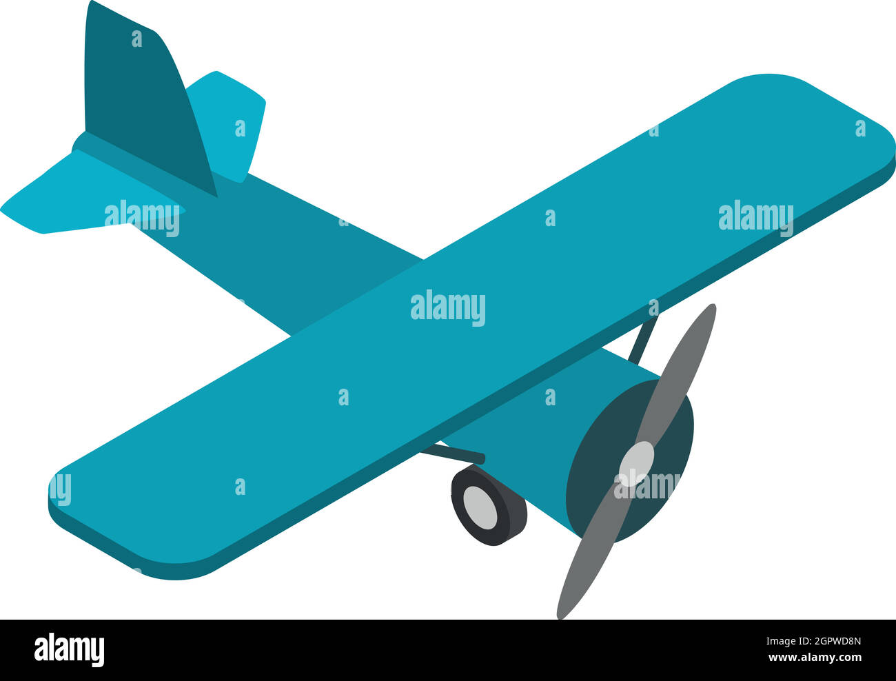 Light aircraft isolated Stock Vector Images - Alamy