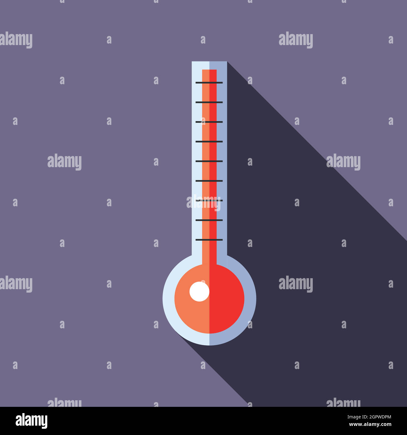 Thermometer indicates high temperature icon Stock Vector Image & Art ...