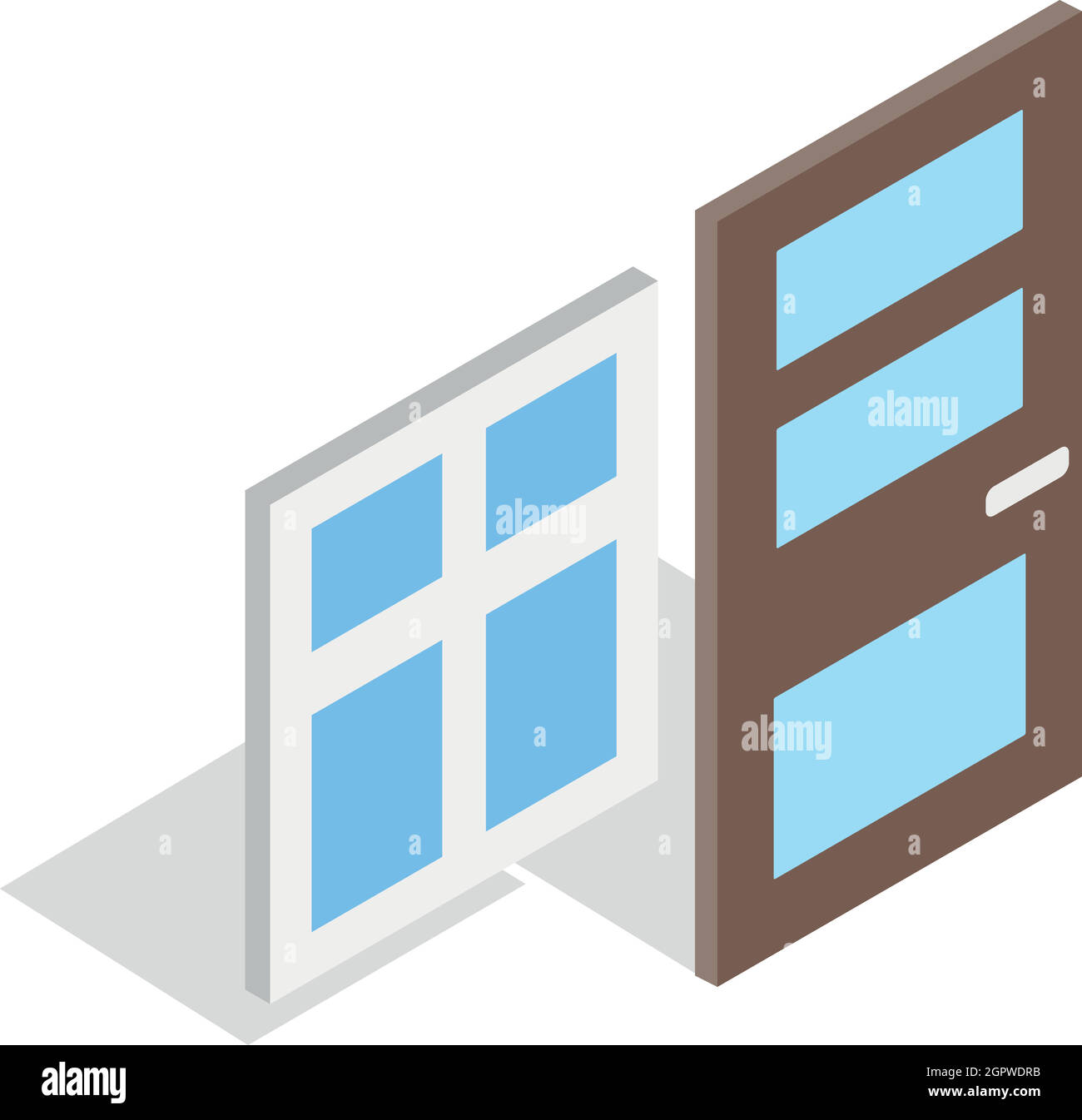 3d white door Stock Vector Images - Alamy