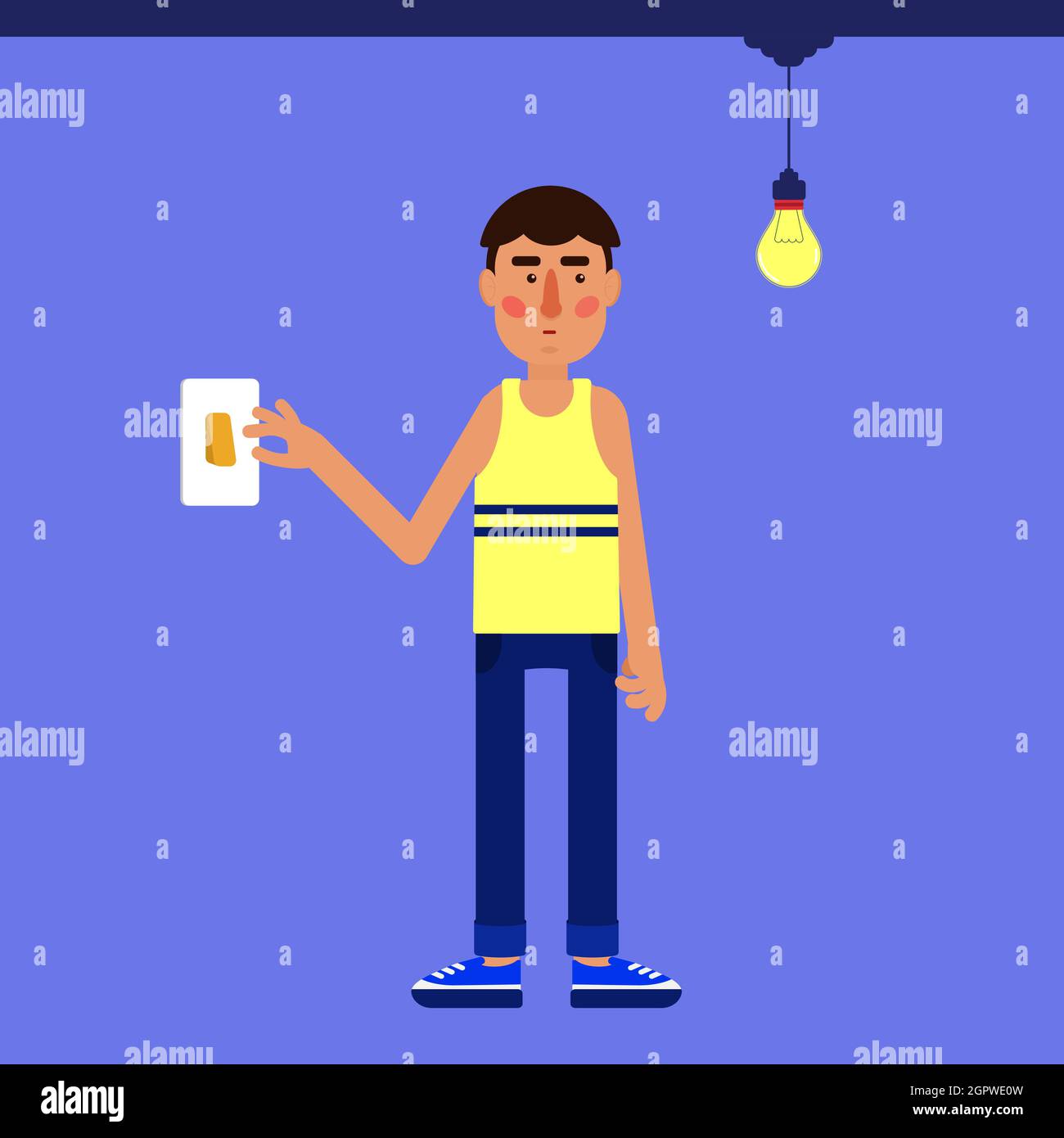 Cartoon light switch hi-res stock photography and images - Alamy