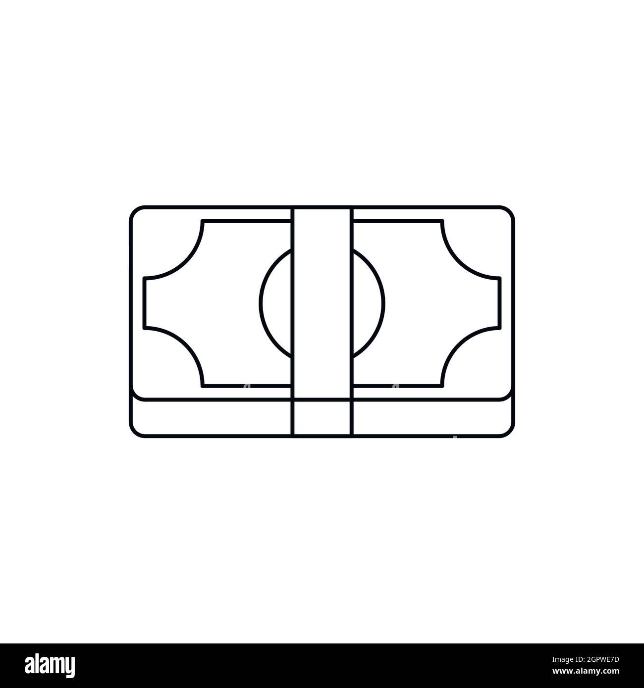 Packed dollars money icon, outline style Stock Vector Image & Art - Alamy