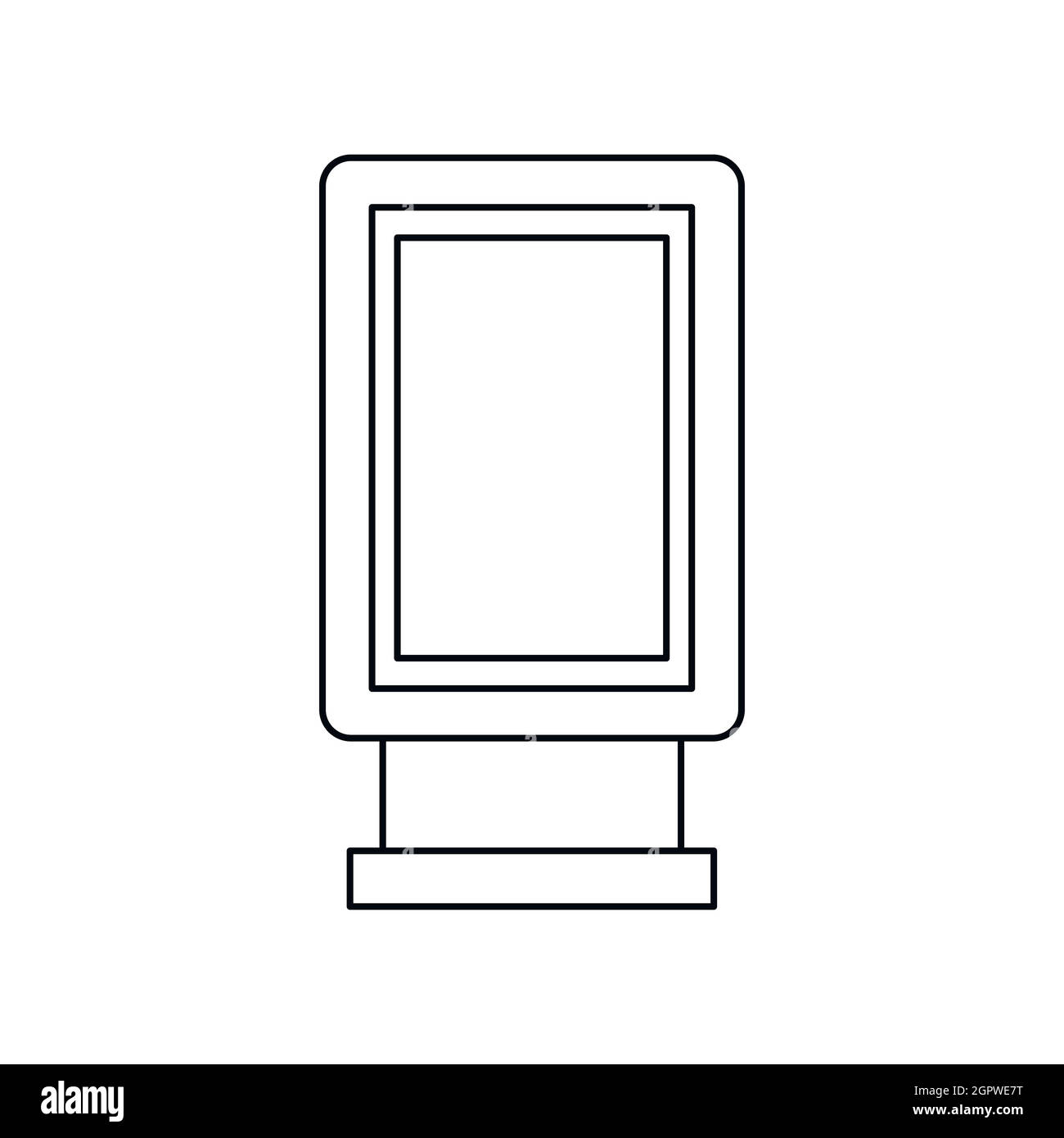 Advertising signs icon, outline style Stock Vector Image & Art - Alamy