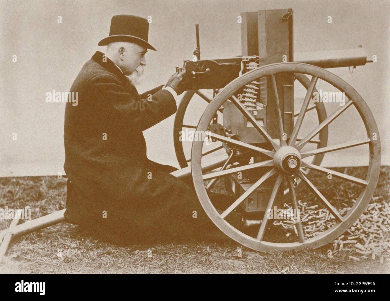 Hiram Maxim With His Machine Gun High Resolution Stock Photography and ...