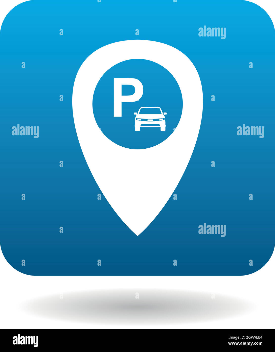 Parking sign in city Stock Vector Images - Alamy