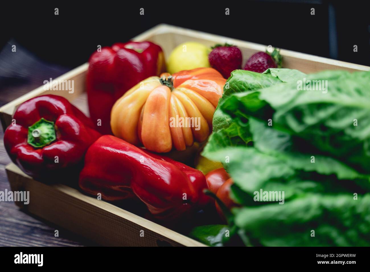 Closeup of various types of fresh vegetables Stock Photo - Alamy