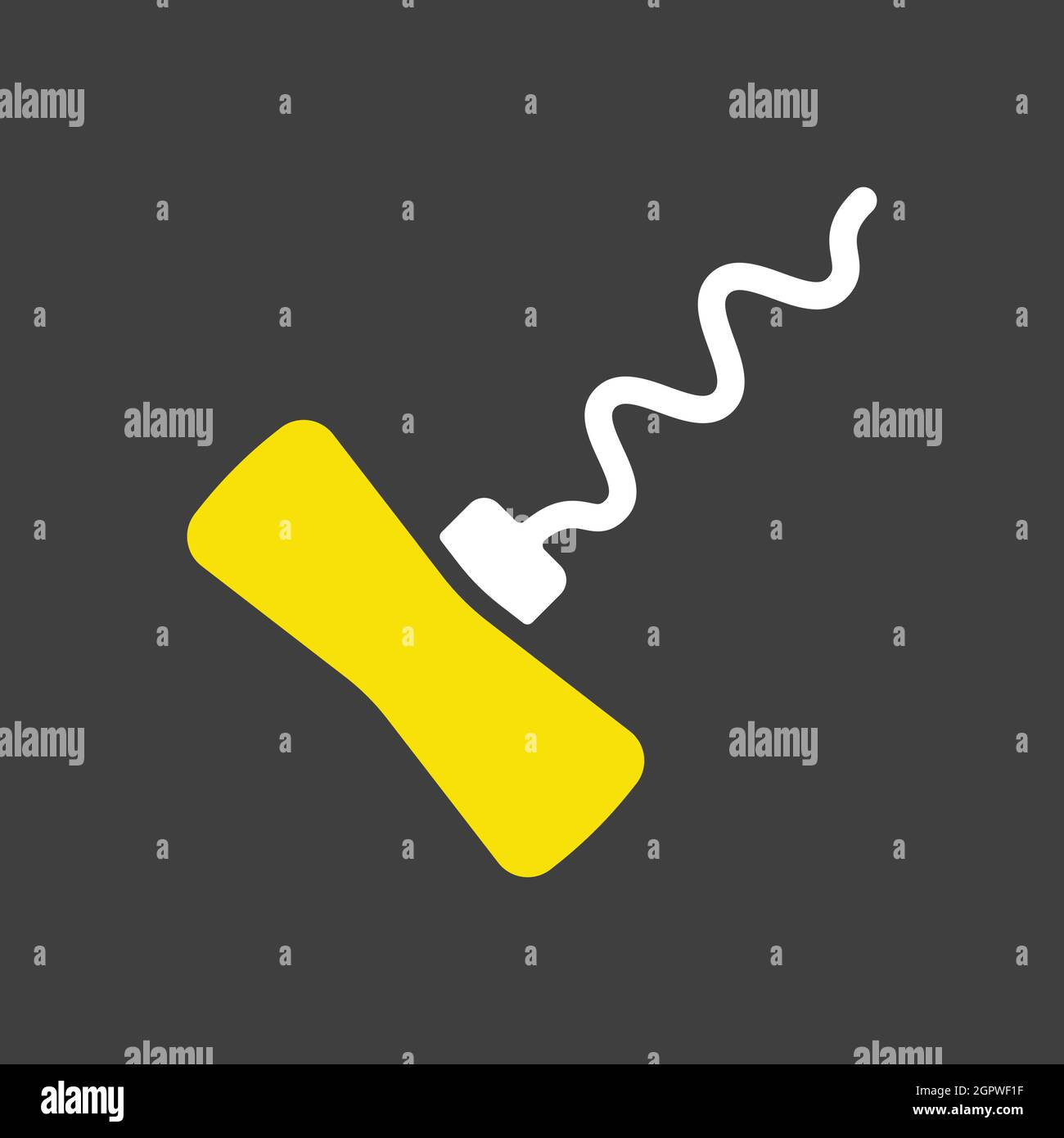Corkscrew vector glyph icon. Kitchen appliances. Graph symbol for ...