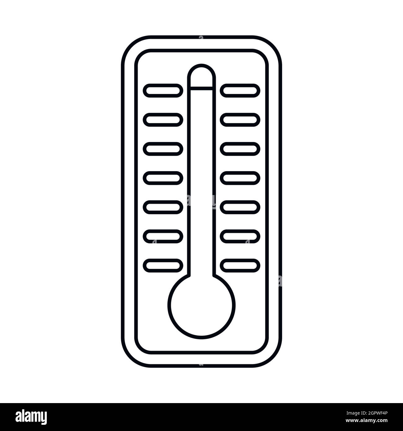 Thermometer indicates high temperature icon Stock Vector Image & Art ...