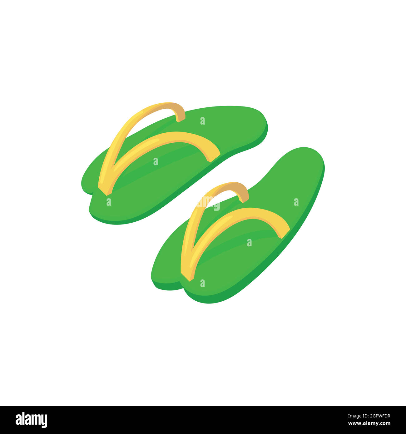 Summer flip-flops icon, cartoon style Stock Vector Image & Art - Alamy