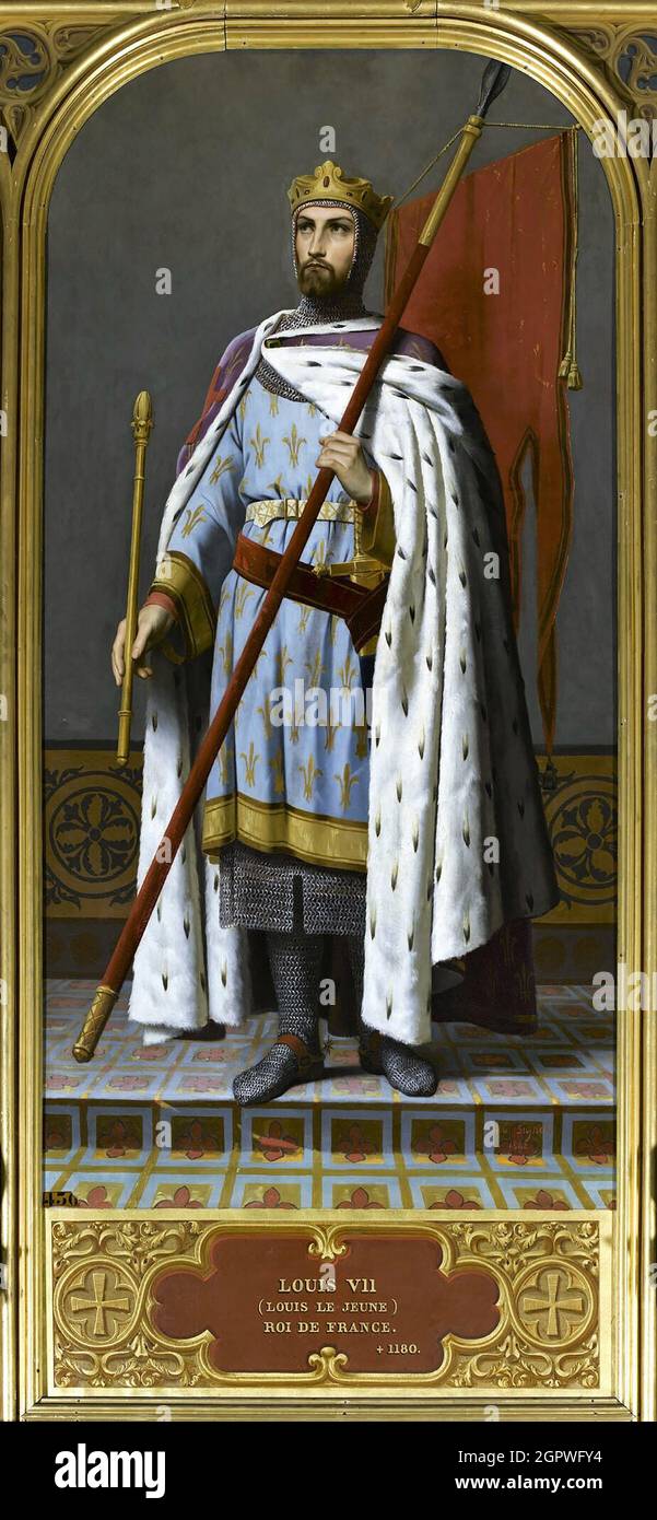 King Louis VII of France (1120-1180), 1842. Found in the Collection of ...