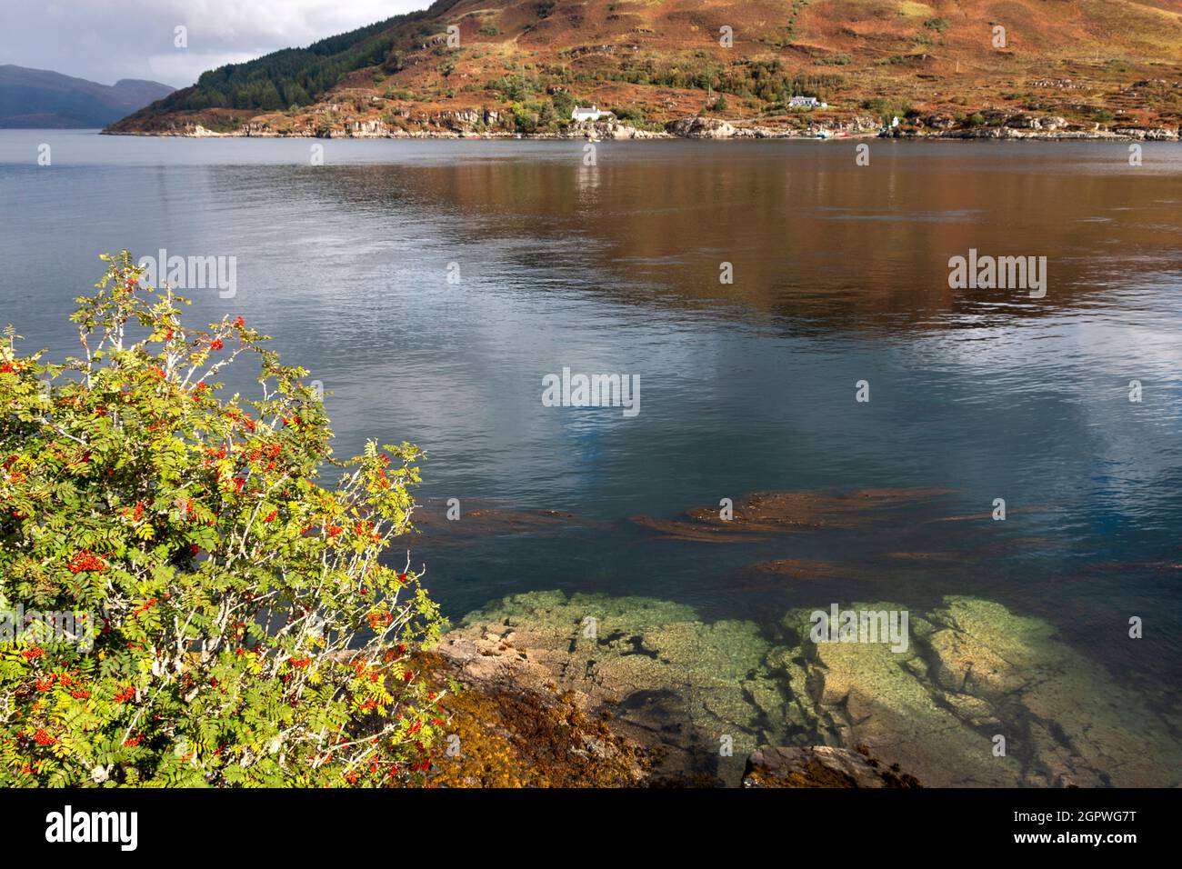 GLENELG KYLE RHEA SCOTLAND LOOKING ACROSS THE WATERS OF THE KYLE ...
