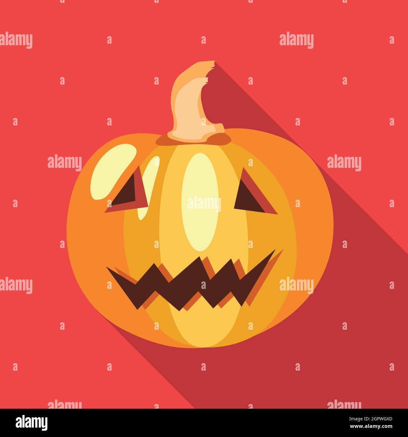 Ripe orange pumpkin in Stock Vector Images - Alamy