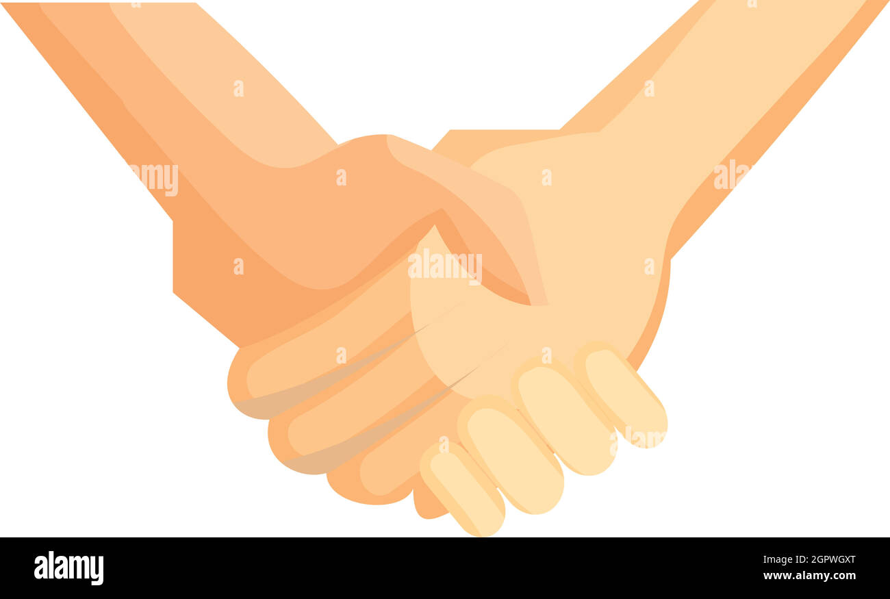 Handshake icon, cartoon style Stock Vector Image & Art - Alamy