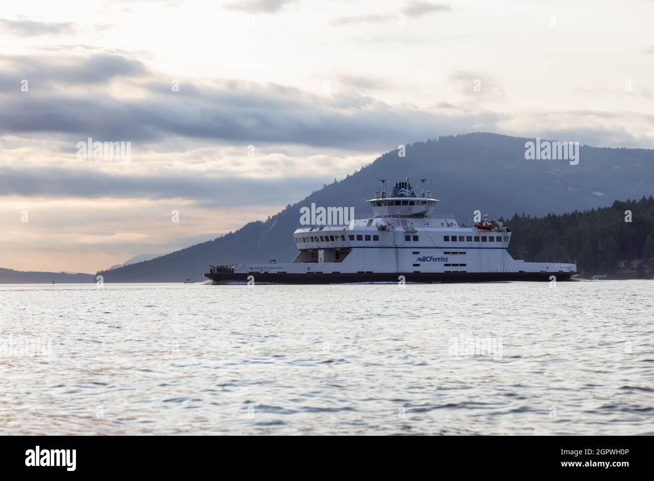 BC Ferries Boat Arriving to the Terminal in Swartz Bay Stock Photo - Alamy