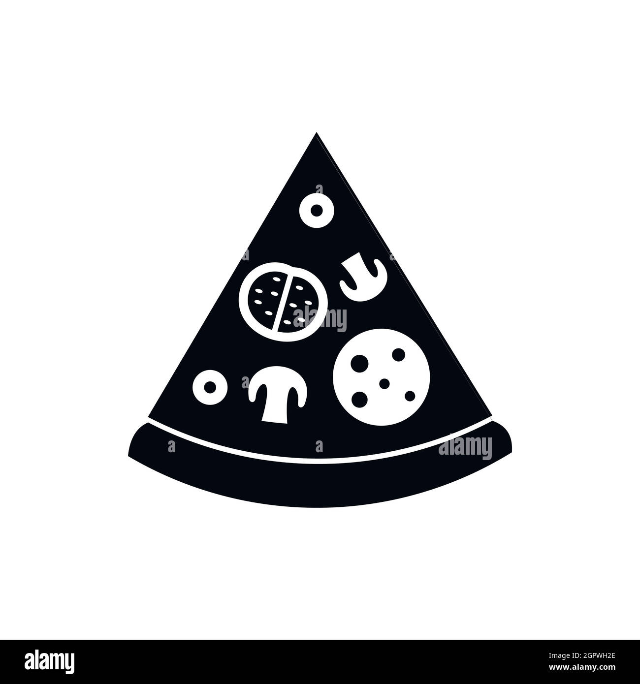 Simple Pizza Stock Vector Images - Alamy