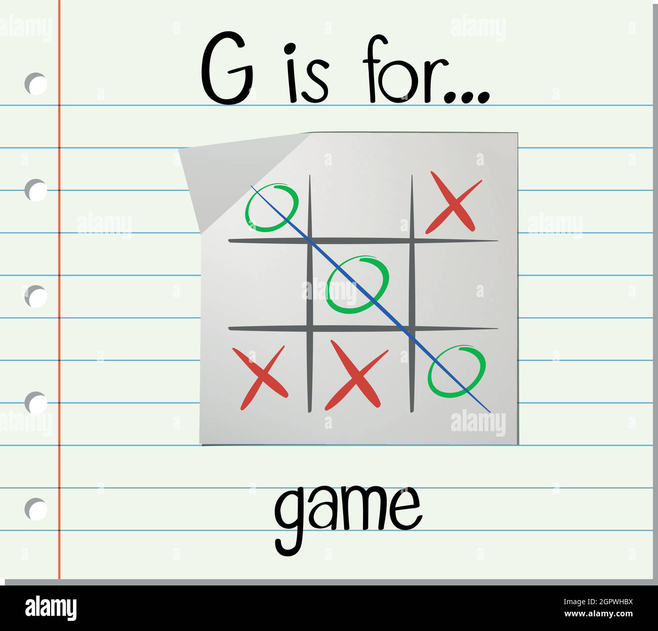 Flashcard letter G is for game Stock Vector Image & Art - Alamy